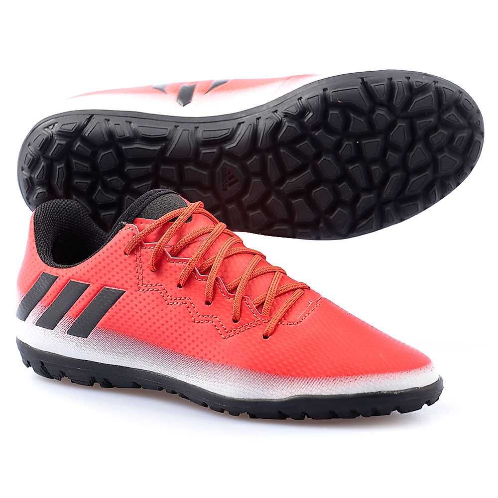Botas de Fútbol Messi 16.3 Junior TF Rojo Negro